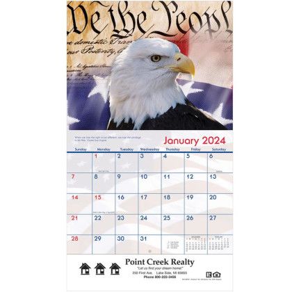 America Wall Calendar Patriotic Promotional Items | Custom Calendars