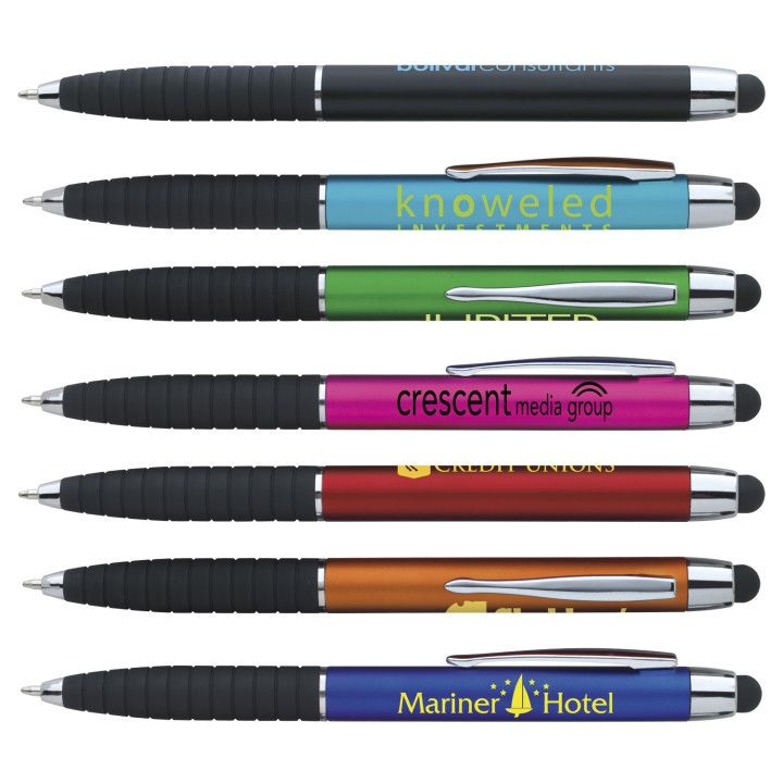 Promo Cool Grip Twist Metallic Stylus Pen