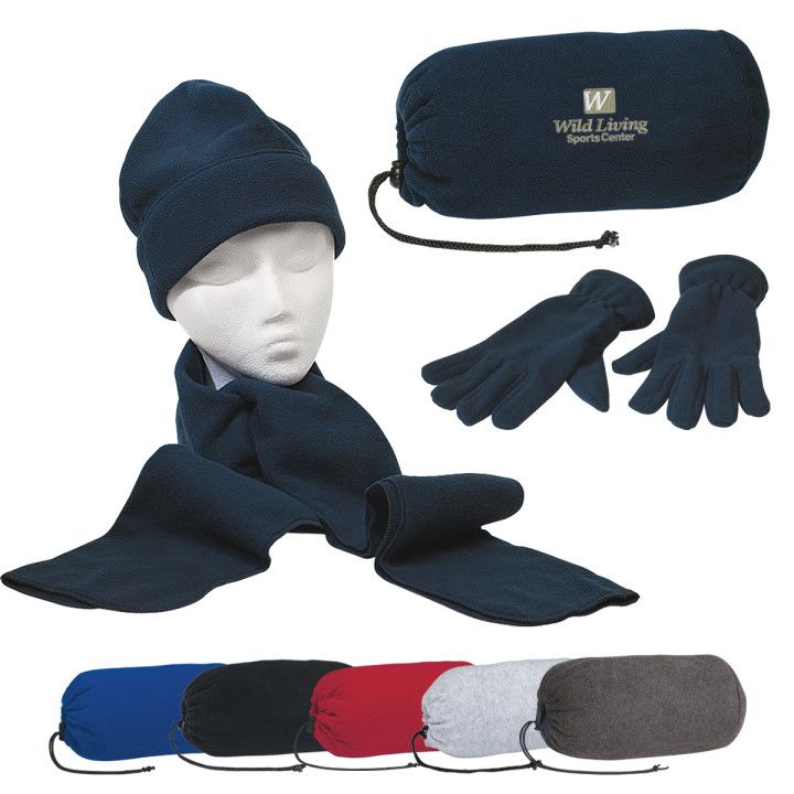 Keep Warm Buddy Set | Promotional Cold Weather Apparel Sets with Logo