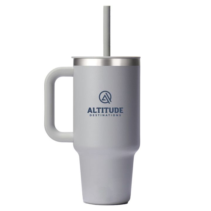 32 oz Logo Engraved All Around Hydro Flask Tumbler with Straw