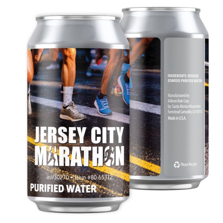 Custom Full Color Label 12 oz Canned Purified Water