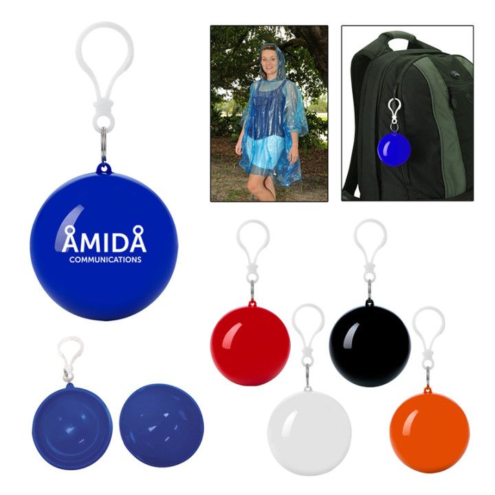 Poncho Ball Keychain | Promotional Poncho Keychains