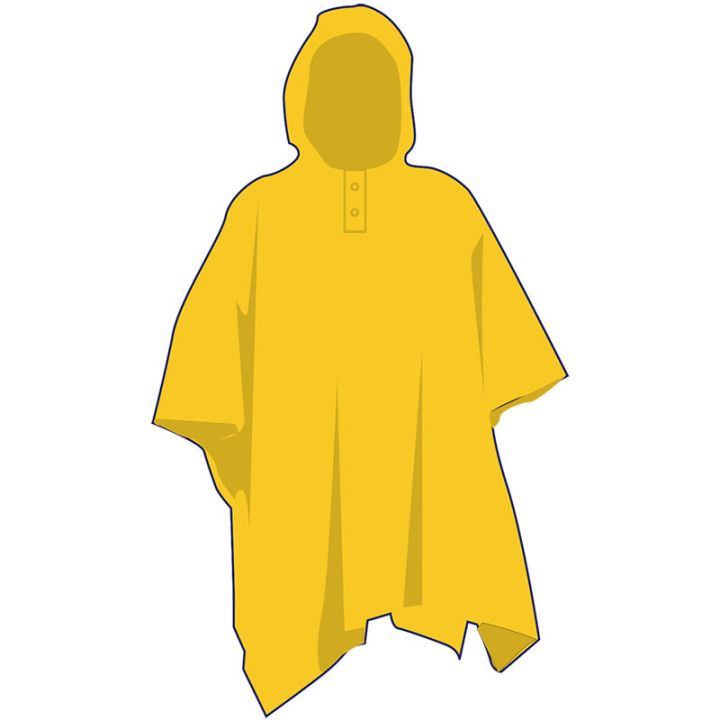 Downpour Heavyweight Promotional Adult Poncho with Case | Custom Rain Gear