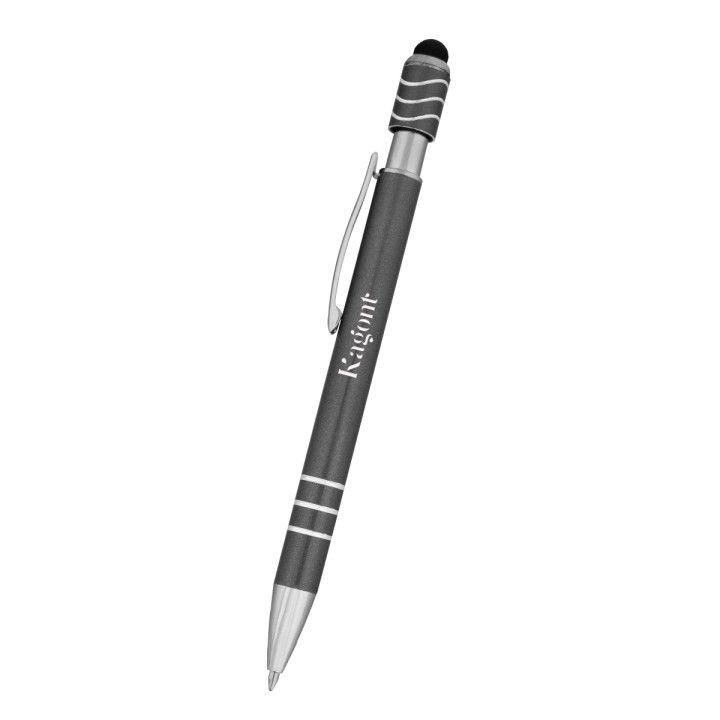 Promotional Spin Top Pen with Stylus | Custom Fidget Pens
