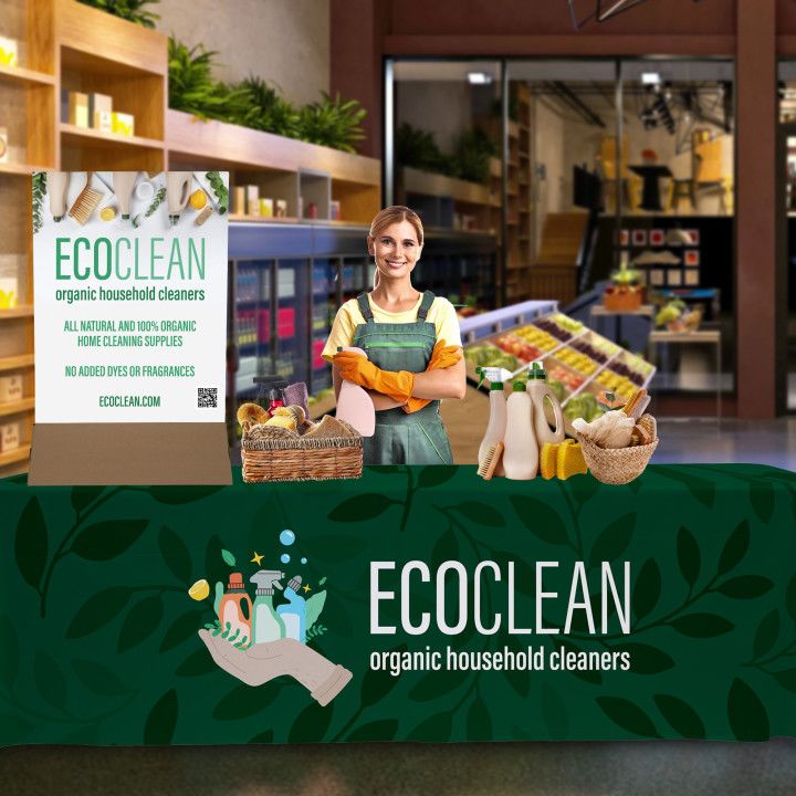 Logo Printed 24" Enviro Board Tabletop Display Kit | Custom Signs