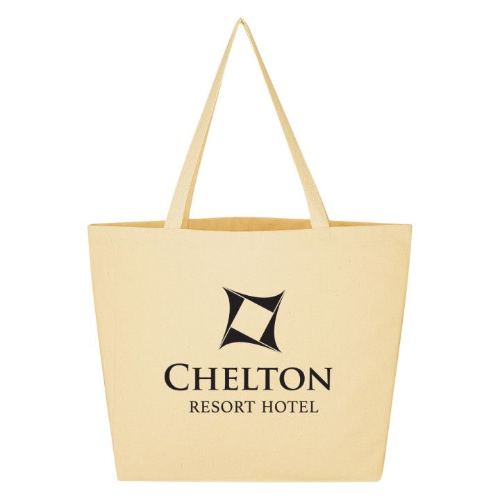 Custom Logo Outing Cotton Twill Tote Bag | Promotional Canvas Totes