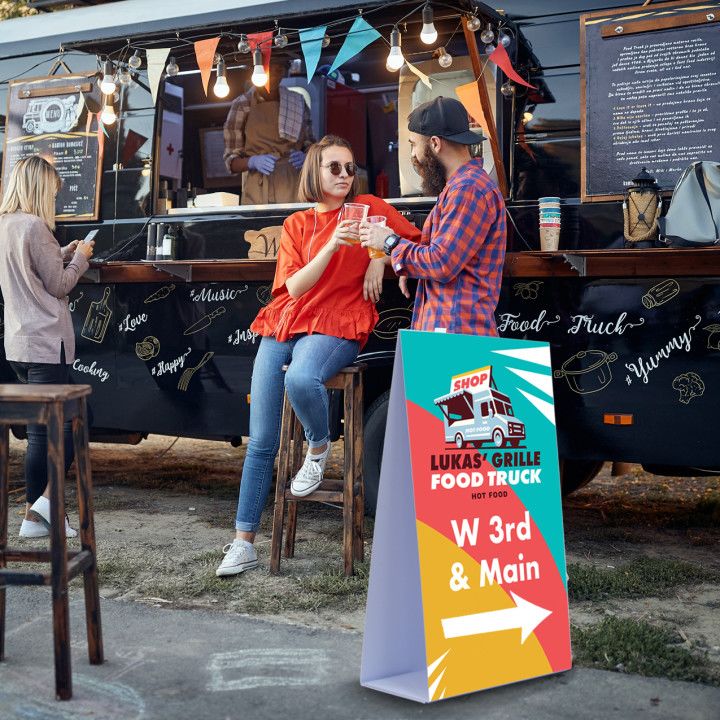 Promotional Logo Coro A-Frame Sign - Set of Two | Custom Signs