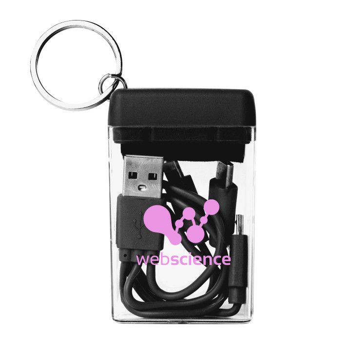 Printed 4-in-1 Charging Cable & Screen Cleaner Set | Custom Tech Gifts