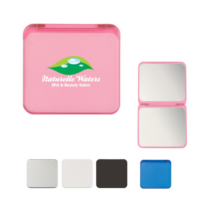Square Dual Compact Mirror | Custom Magnifying Mirrors