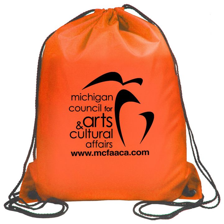 Custom Ventoux 210d Polyester Drawstring Cinch Pack Backpack