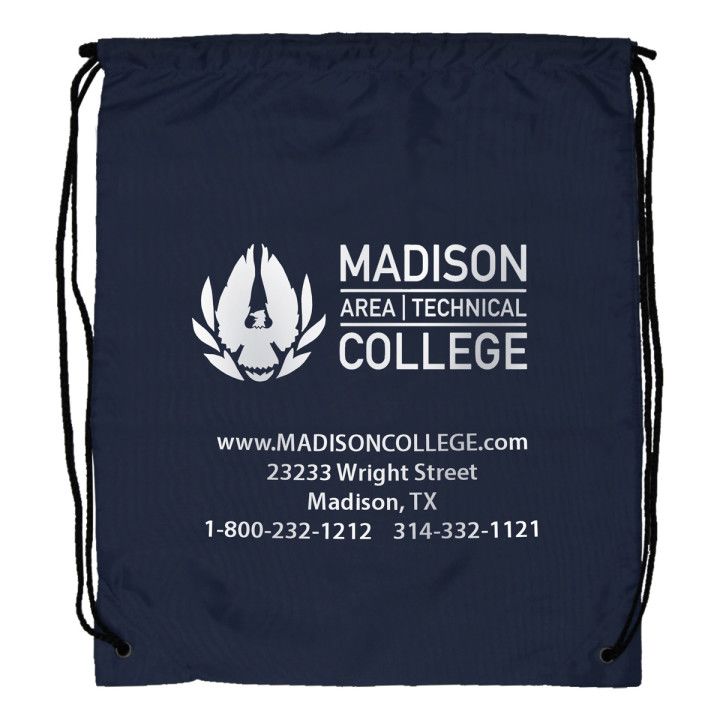 Custom Ventoux 210d Polyester Drawstring Cinch Pack Backpack