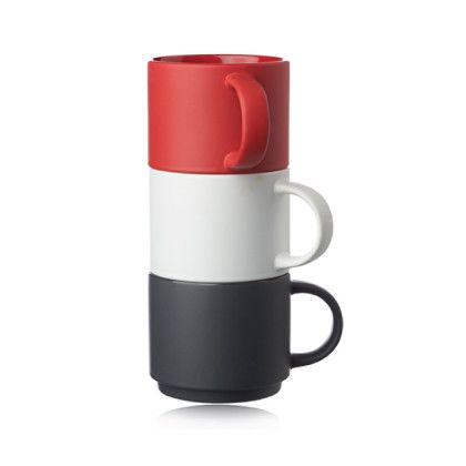 Custom 14 oz. Stackable Ceramic Mugs