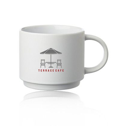 Custom 14 oz. Stackable Ceramic Mugs