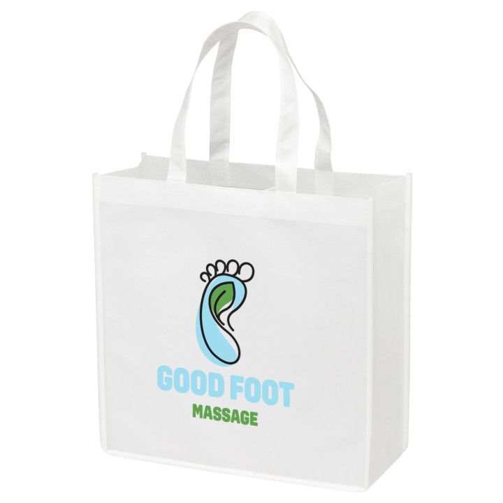 Custom Polylactic Acid Fiber Plant Based Non-Woven Bag - 13 x 13 x 5