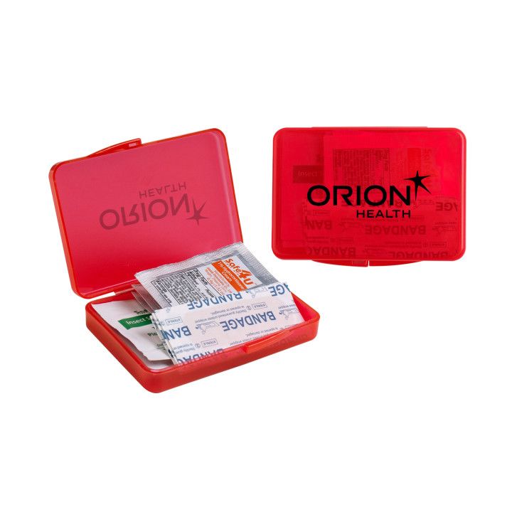 Custom First Aid in Plastic Container