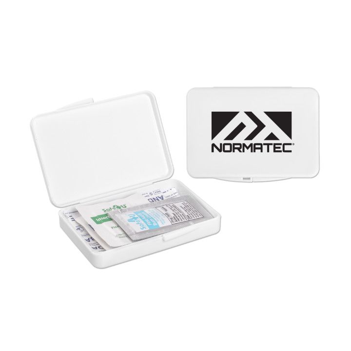 Custom First Aid in Plastic Container