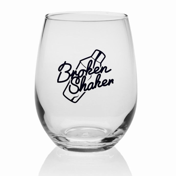 Custom 9 oz. Libbey Stemless Wine Glasses
