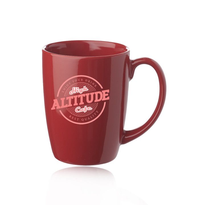 Custom 12 oz. Curved Java Custom Coffee Mugs