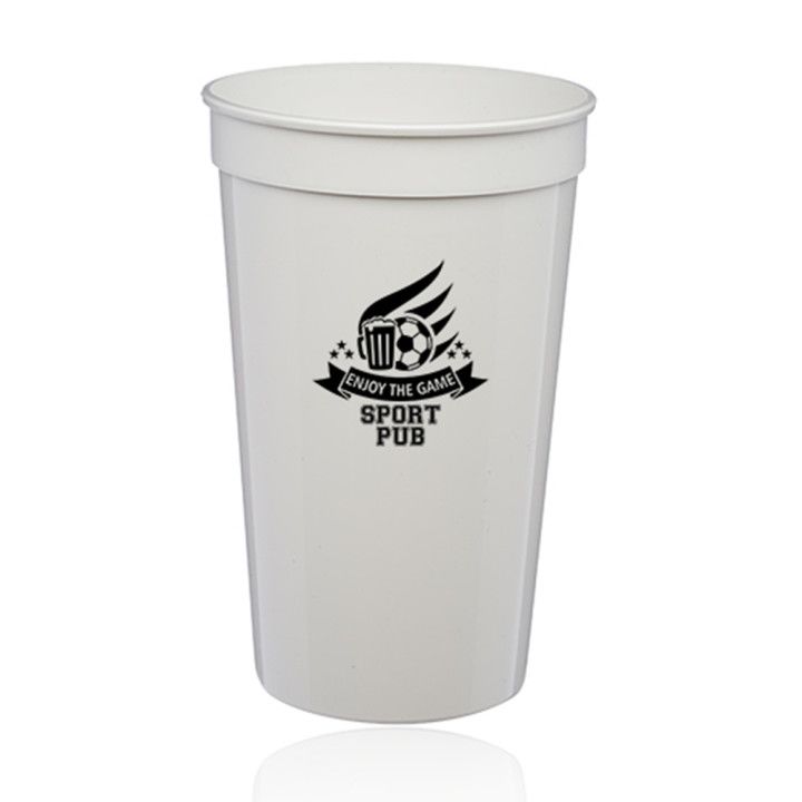 Custom 22 oz. Plastic Stadium Cups