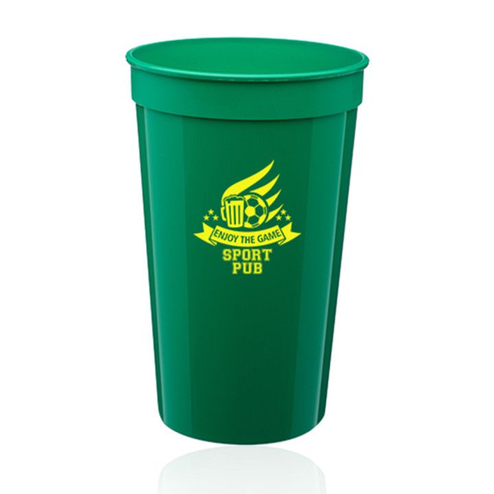 Custom 22 oz. Plastic Stadium Cups