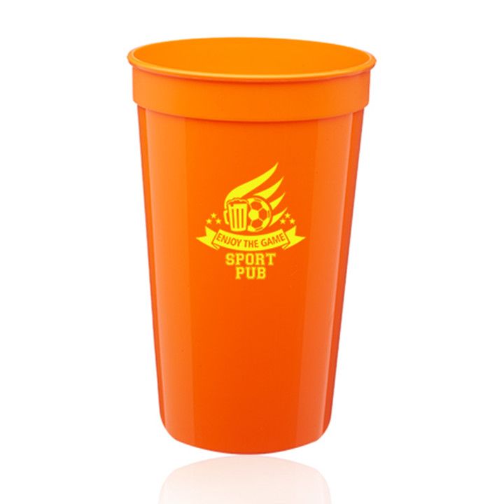 Custom 22 oz. Plastic Stadium Cups