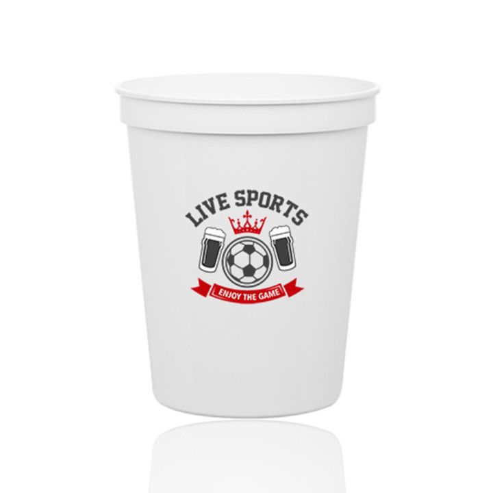 Custom 16 oz. Reusable Plastic Stadium Cups