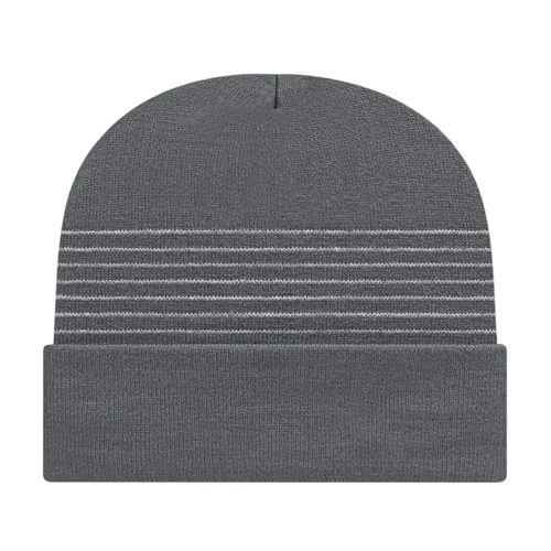 Custom Thin Striped Knit Cap with Cuff