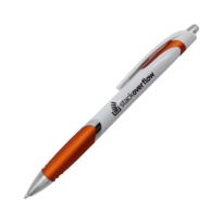 Custom White Crest Grip Pen