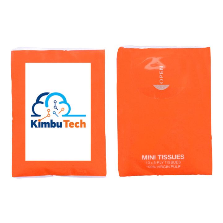 Custom Tissue Pack - 3" x 2" x 1"