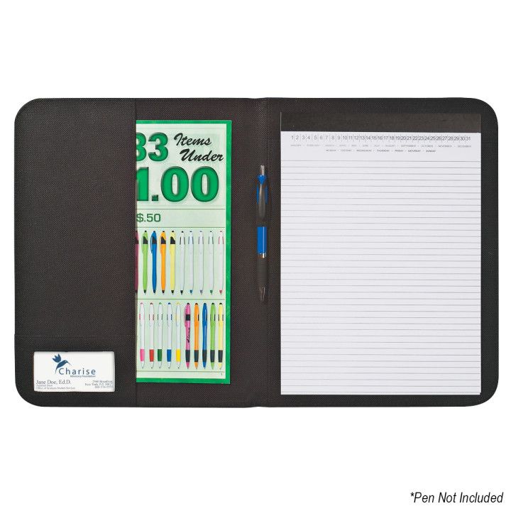 Non-Woven 8 1/2" x 11" Bubble Promo Padfolio | Custom Padfolios