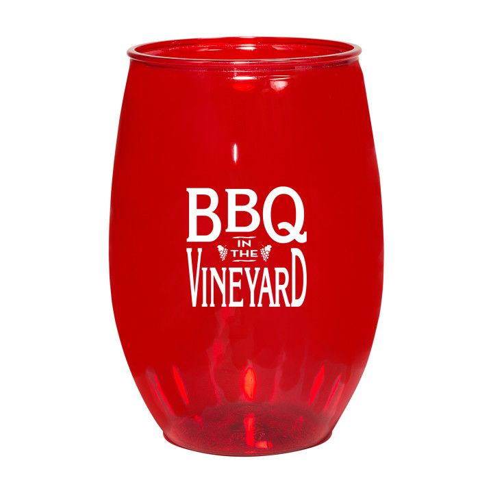 Custom PET 16 Oz. Stemless Wine Glass