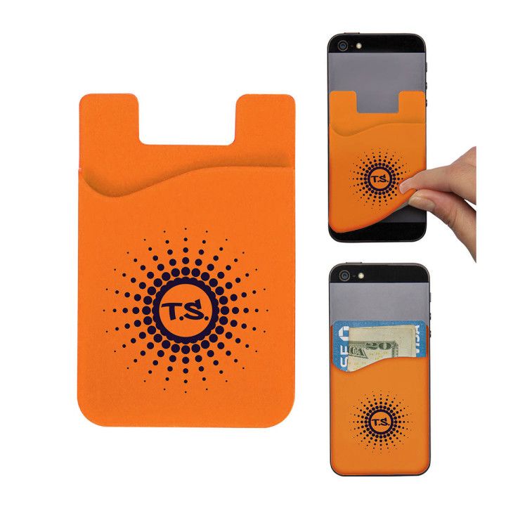 Custom Cell Phone Card Holder with Logo