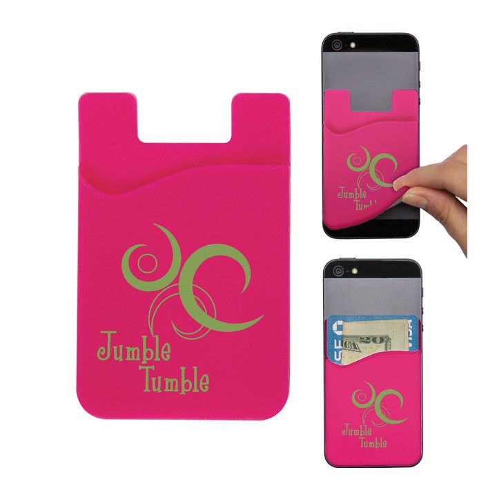 Custom Cell Phone Card Holder with Logo