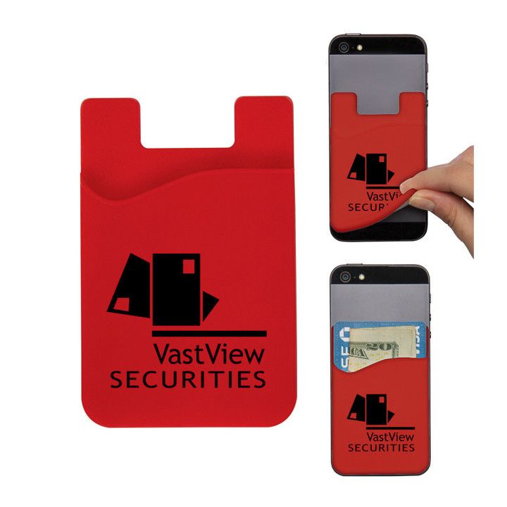 Custom Cell Phone Card Holder with Logo