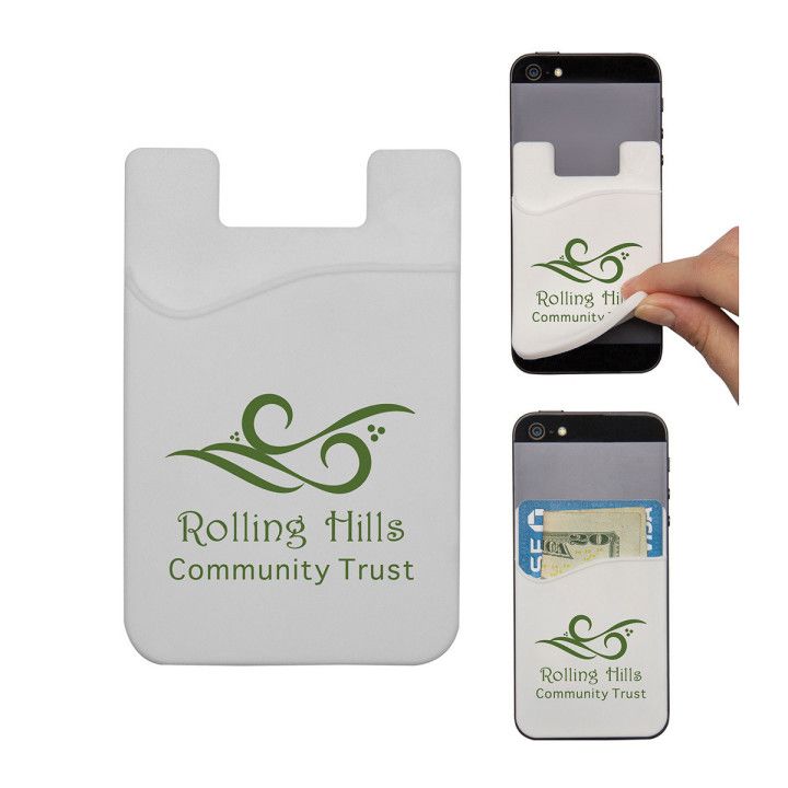 Custom Cell Phone Card Holder with Logo