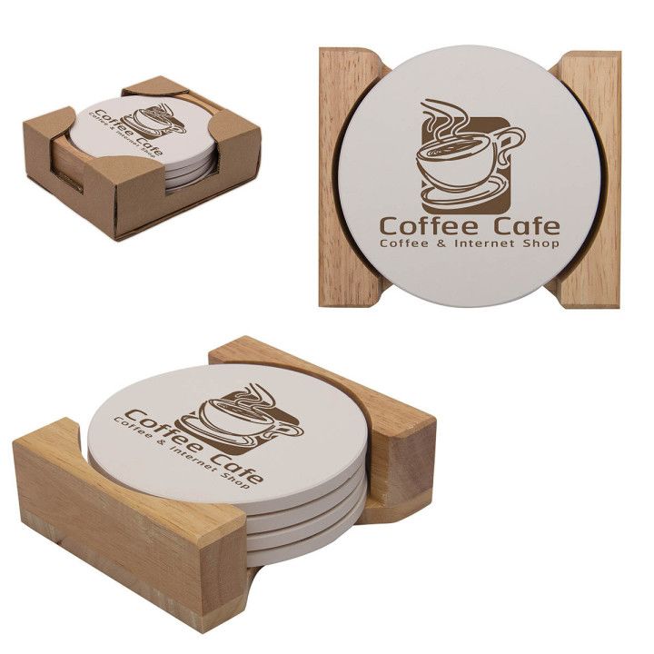 Custom Round Coaster Set