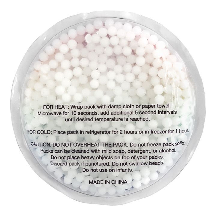 Custom Rainbow Gel Beads Hot-Cold Pack Circle | Logo Cooling Packs