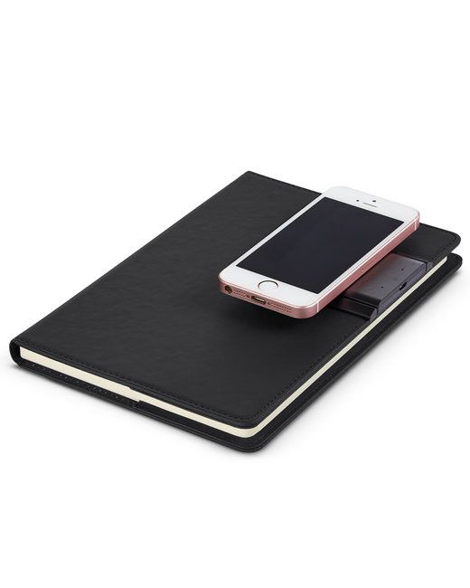 Custom Refillable Journal with Wireless Charging Panel
