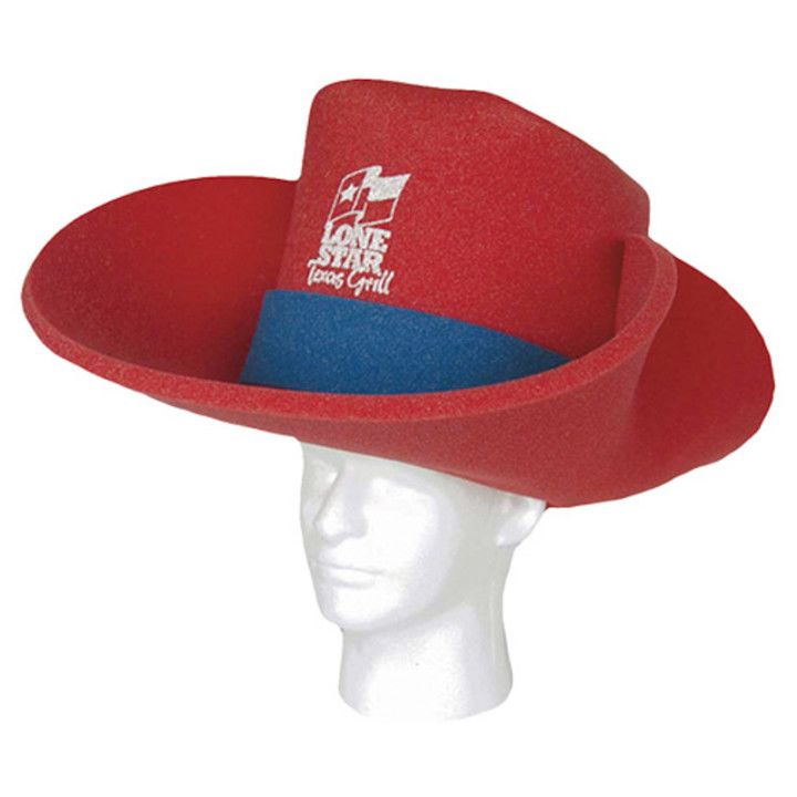 Spirit 24 in. Cowboy Hat- Custom Imprint | Branded Foam Hands