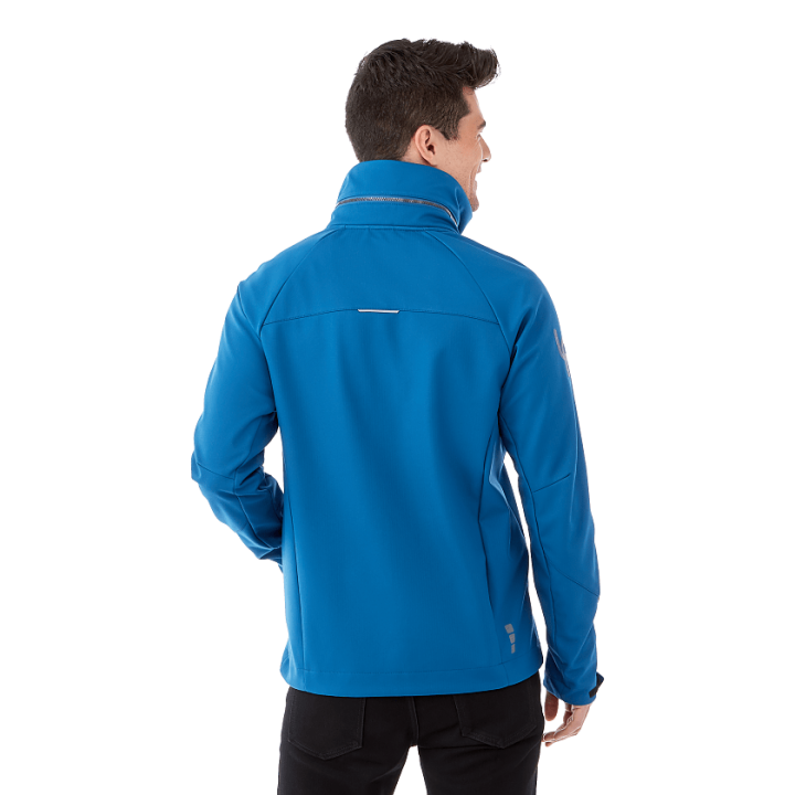 Custom Men's PEYTO Waterproof Softshell Jacket with Roll-Away Hood