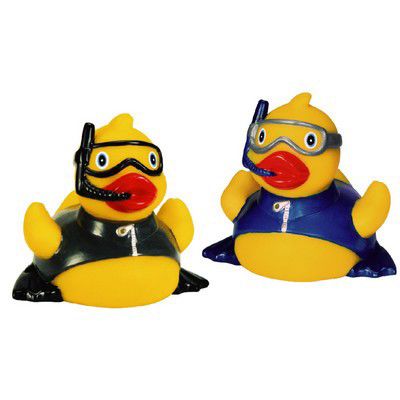 Custom Rubber Snorkeling Flipper Duck Toy
