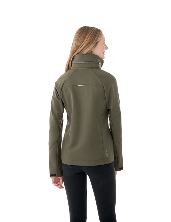 Custom Women's Peyto Waterproof Softshell Jacket With Roll-away Hood