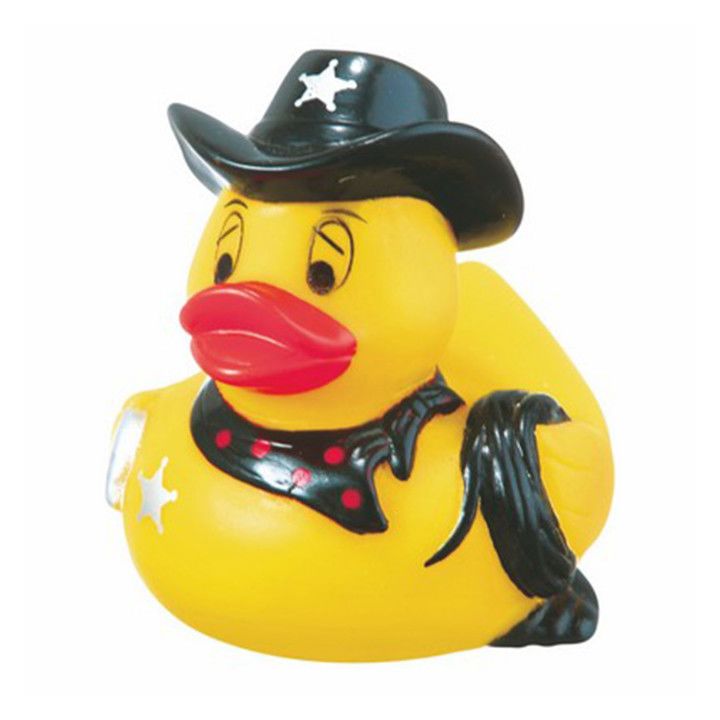 Custom Rubber Western Sheriff Duck Toy