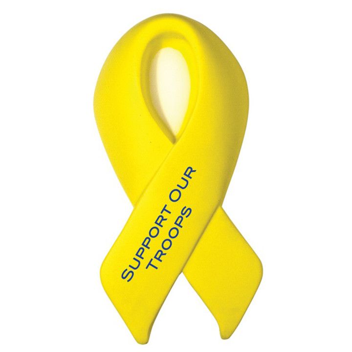 Custom Awareness Award Ribbon Squeeze Stress Reliever