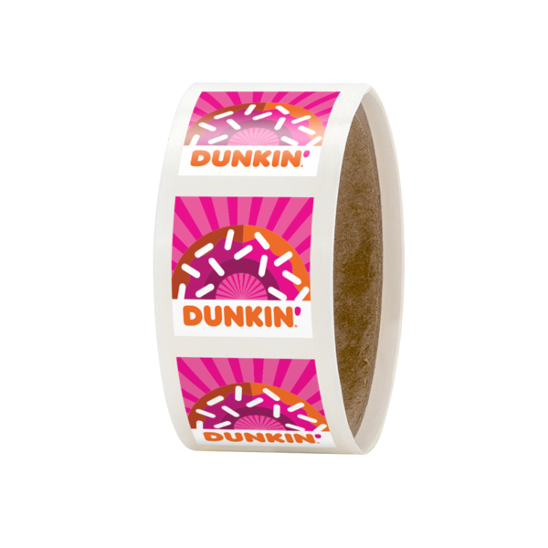 Custom Square 1" x 1" Roll Labels