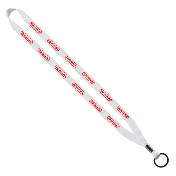 Custom 1/2" Polyester Lanyard with Metal Crimp & Split-Ring