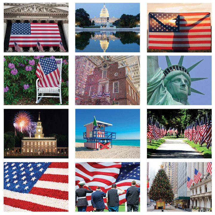 America Wall Calendar Patriotic Promotional Items | Custom Calendars