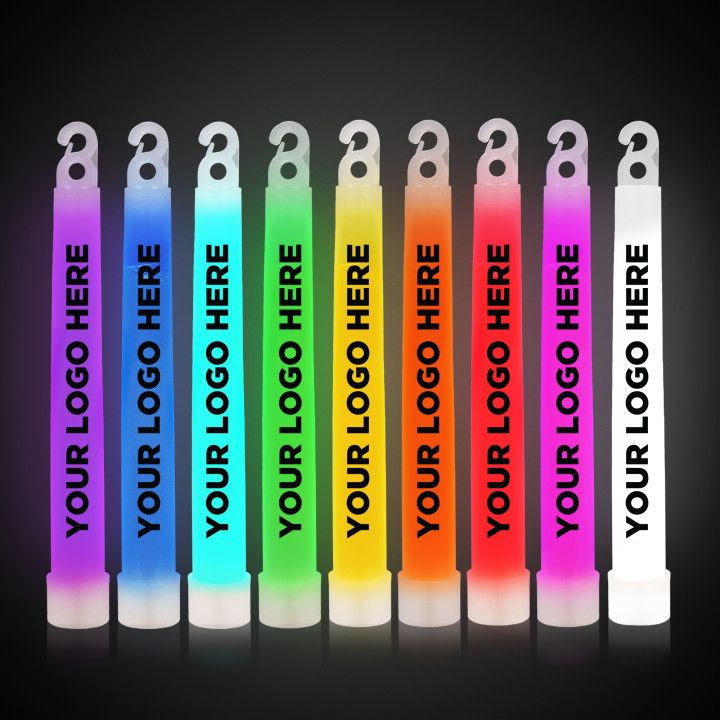 Custom Premium Glow Sticks - 6" - Variety of Colors