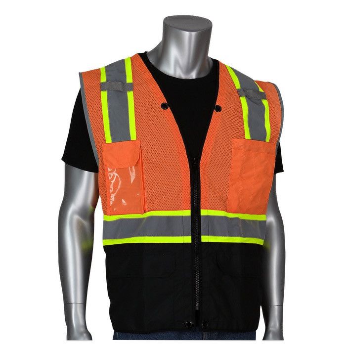Custom Two-Tone 11 Pocket Tech-Ready Mesh Surveyors Vest