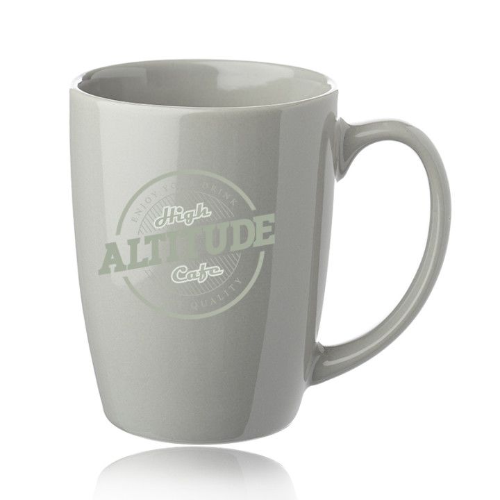 Custom 12 oz. Curved Java Custom Coffee Mugs
